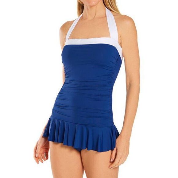 Lauren Ralph Lauren Swim 44 Ralph Lauren Sapphire Bel Air Contrast